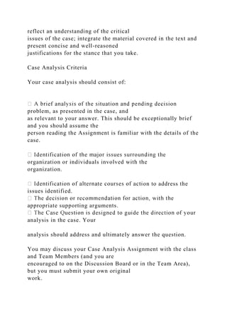 Unit 3 GB520 Case Analysis 1 P a g e Case.docx | Business Accounting ...