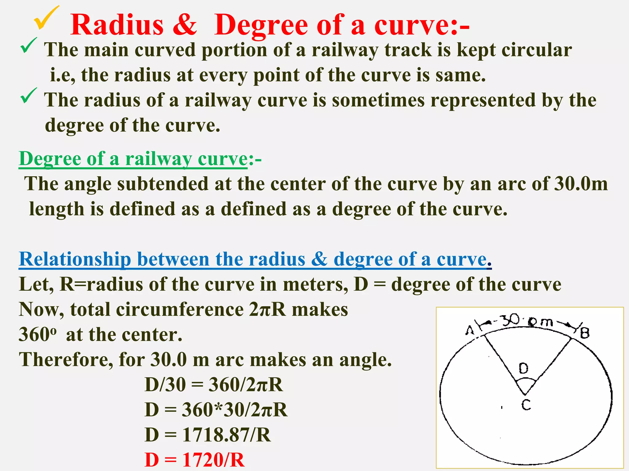 Geometric design of the track | PPTX
