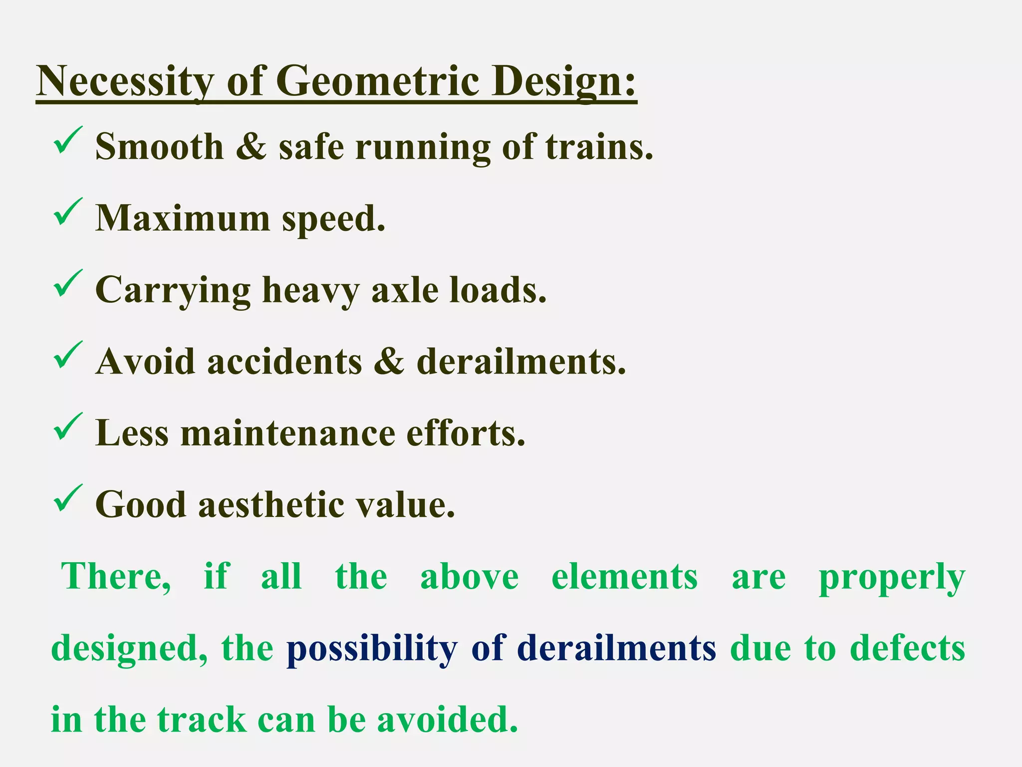 Geometric design of the track | PPTX