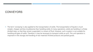 Handling of solids | PPTX