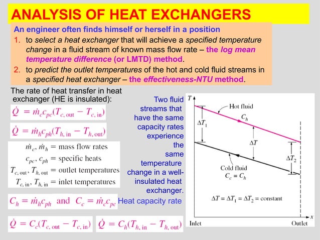 Unit 3 Heat Exchanger includes problems and equation | PPT