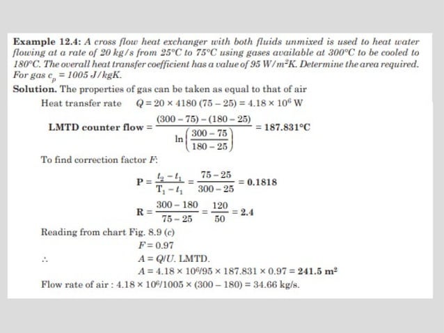 Unit 3 Heat Exchanger includes problems and equation | PPT