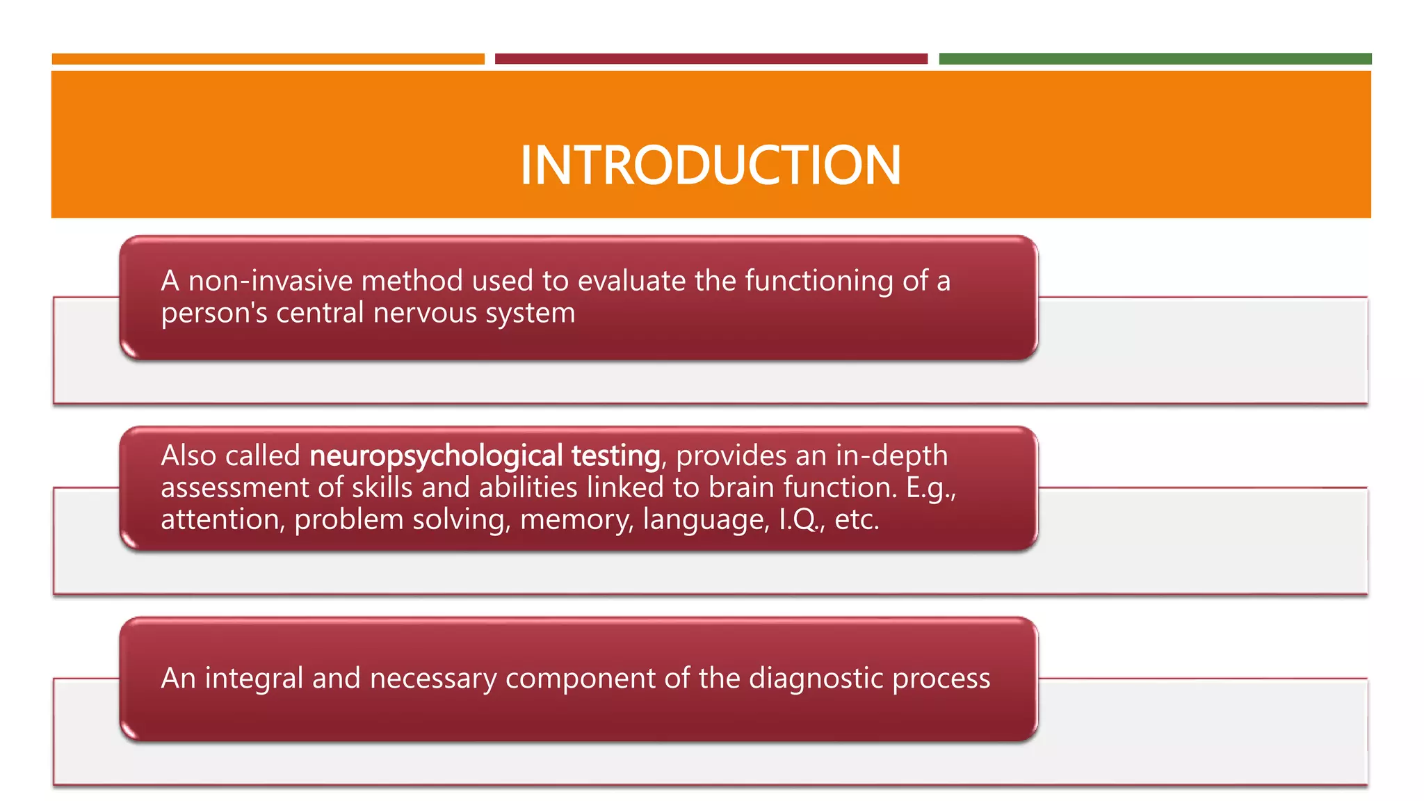 NEUROBEHAVIORAL TESTING ALD MASLP | PPTX