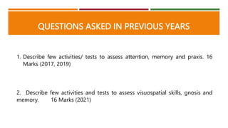 NEUROBEHAVIORAL TESTING ALD MASLP | PPT