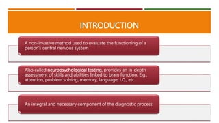 NEUROBEHAVIORAL TESTING ALD MASLP | PPT