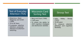 NEUROBEHAVIORAL TESTING ALD MASLP | PPT