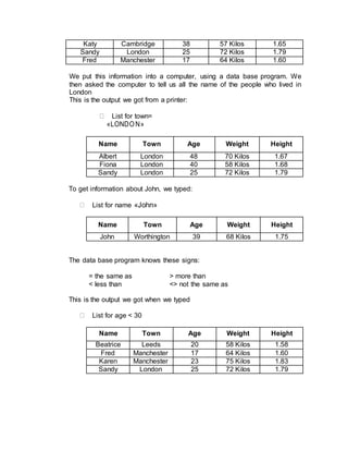 Unit 3 how a computer works | PDF