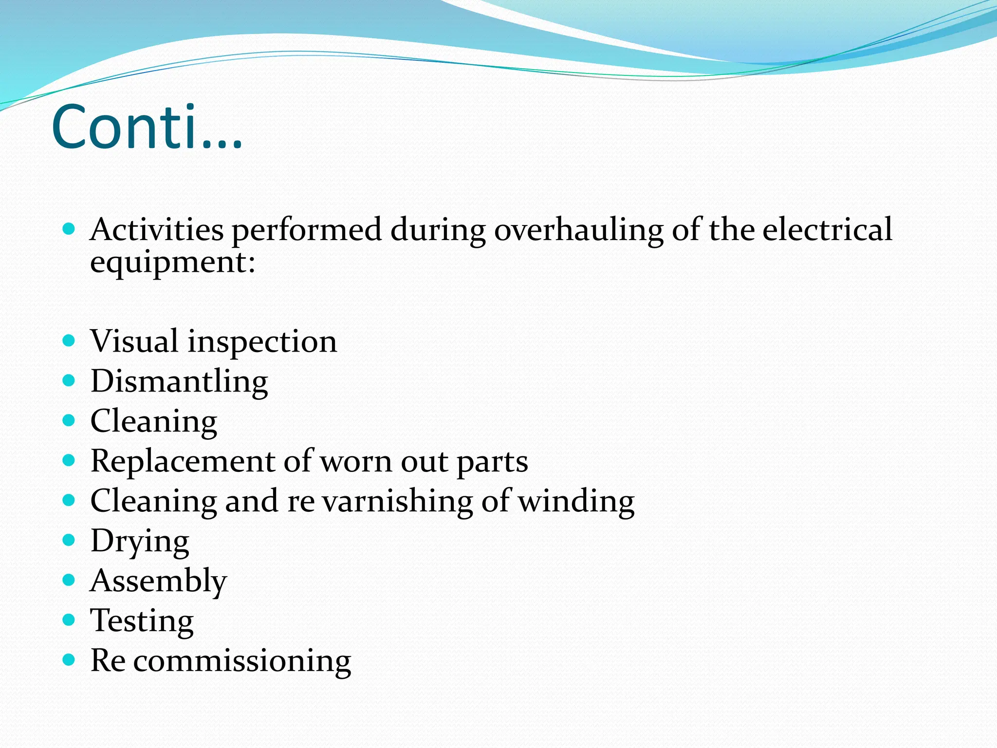 Maintenance of Electrical /Electronic Equipment | PPTX