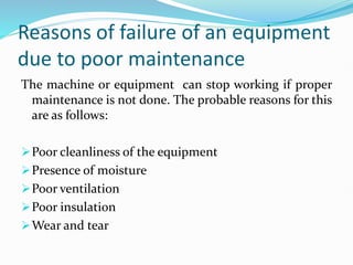 Maintenance of Electrical /Electronic Equipment | PPTX