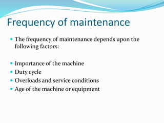 Maintenance of Electrical /Electronic Equipment | PPTX