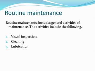 Maintenance of Electrical /Electronic Equipment | PPTX