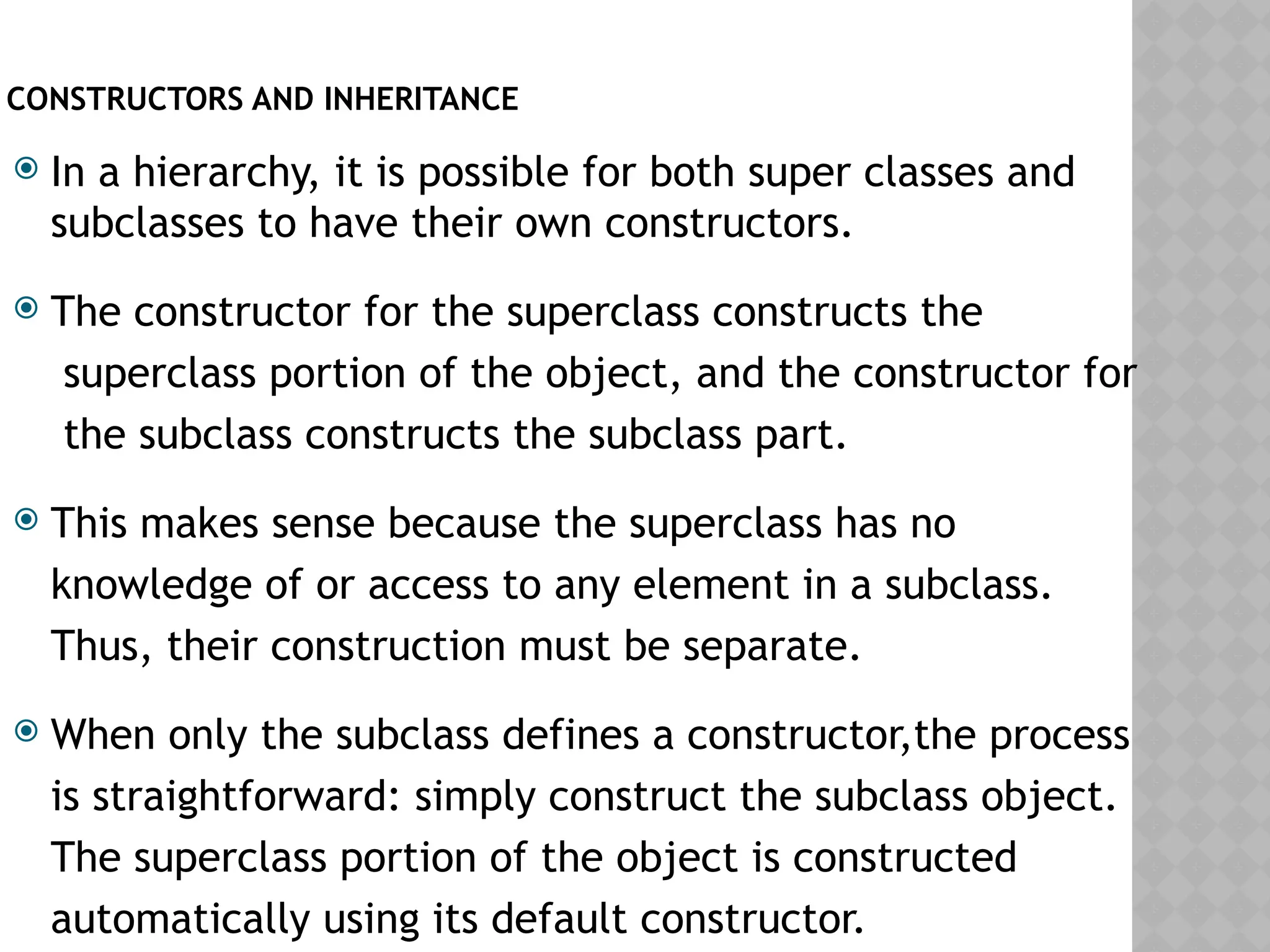 INHERITANCE in Java , Types of Inheritance | PPTX