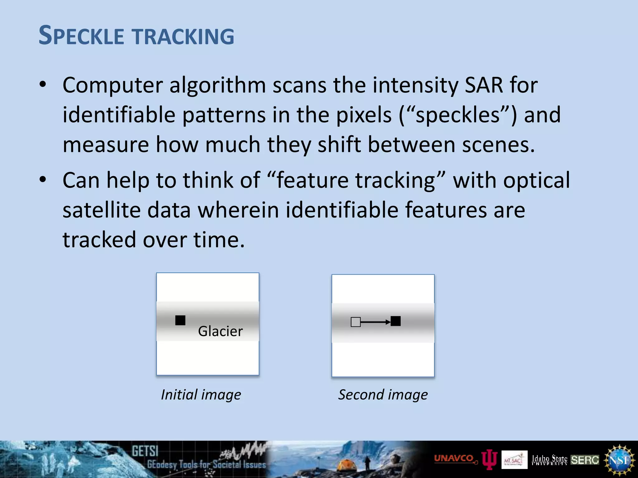 Overview of using InSAR to measure ice velocity | PPTX