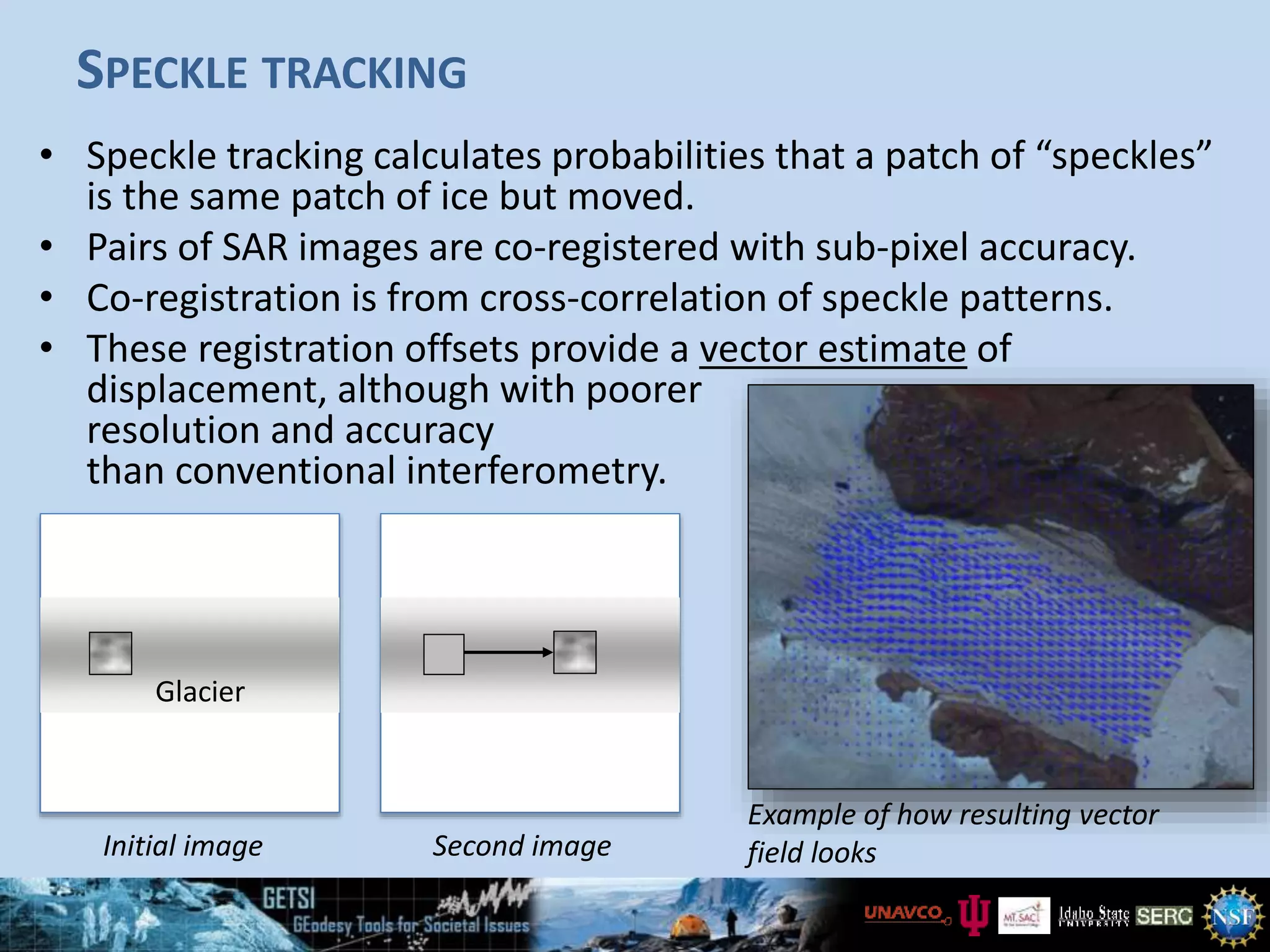Overview of using InSAR to measure ice velocity | PPTX