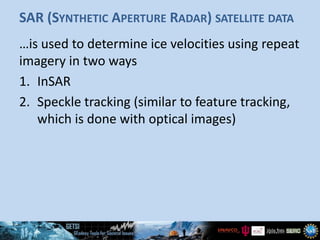 Overview of using InSAR to measure ice velocity | PPTX