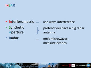 Overview of using InSAR to measure ice velocity | PPTX