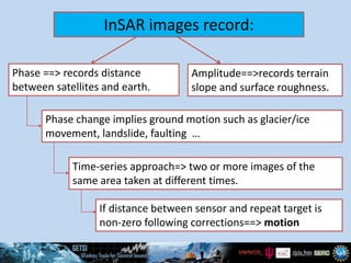 Overview of using InSAR to measure ice velocity | PPTX