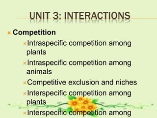 Interspecific Competition Examples In Plants