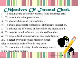 Unit 3 internal control | PPT