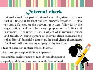 Unit 3 internal control | PPT