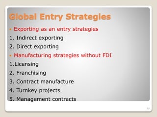 Unit 3 international strategic management | PPTX