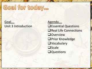 Unit 3 introduction | PPTX