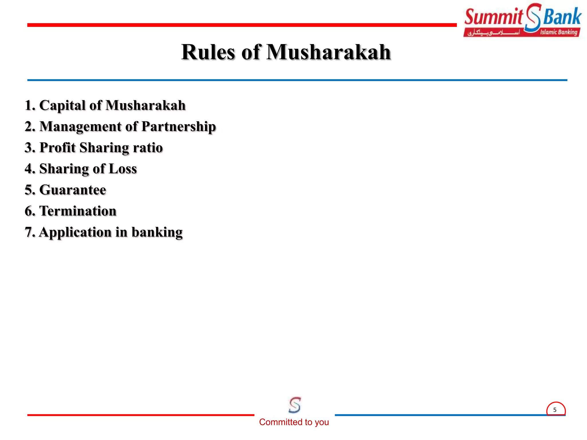 Unit 3 (introduction of musharka) | PPTX