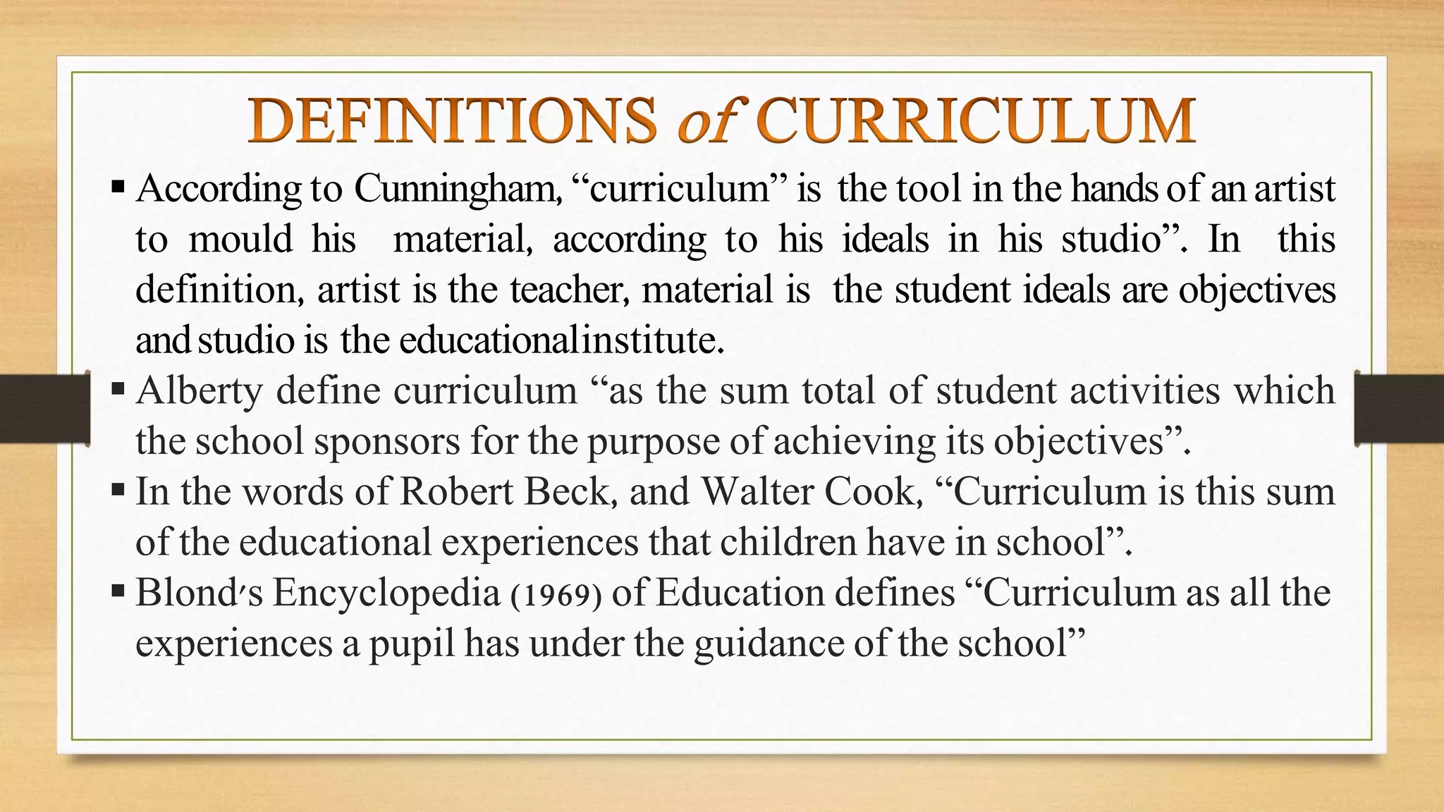Introduction to Curriculum | PDF