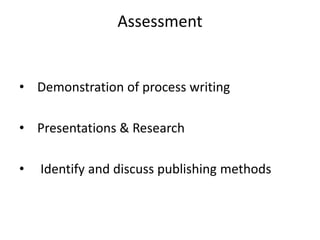 Unit 3 intro to writing | PPT