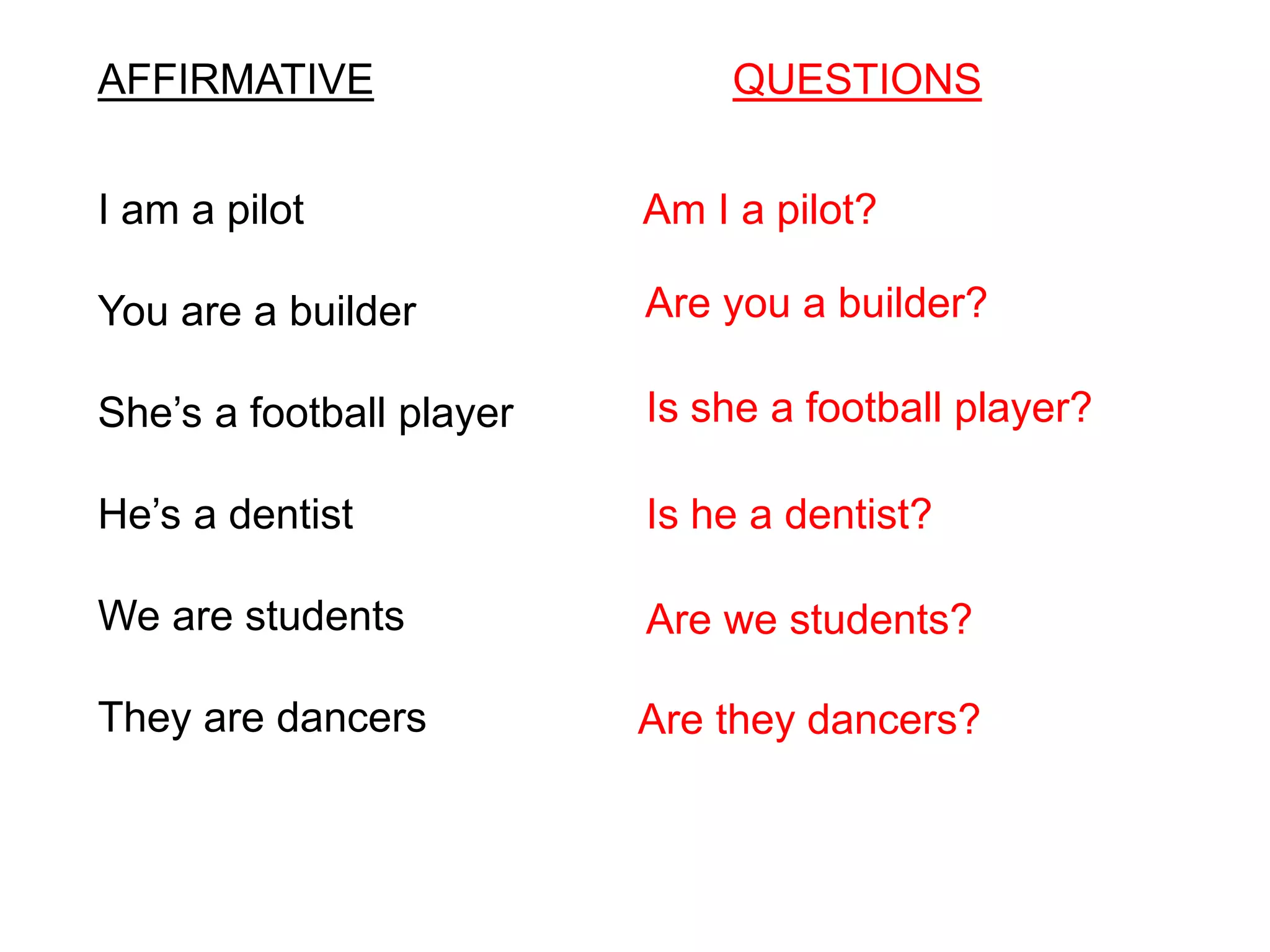 Unit 3 Jobs and verb to BE | PPT