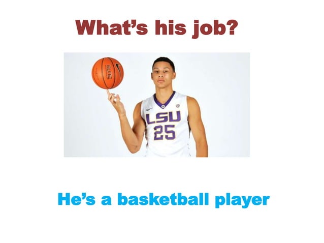 Unit 3 Jobs and verb to BE | PPT