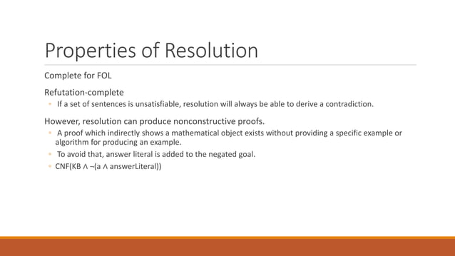 Knowledge Representation Using Predicate Logic Pdf Programming