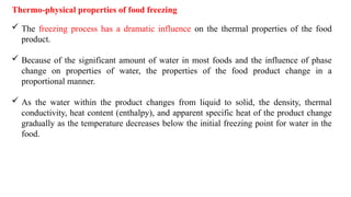 Freezing of food: principles and concepts | PPTX