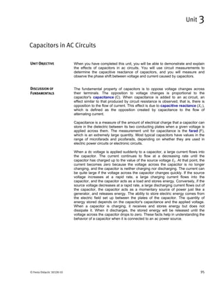 Power Circuits and Transforers-Unit 3 Labvolt Student Manual | PDF ...