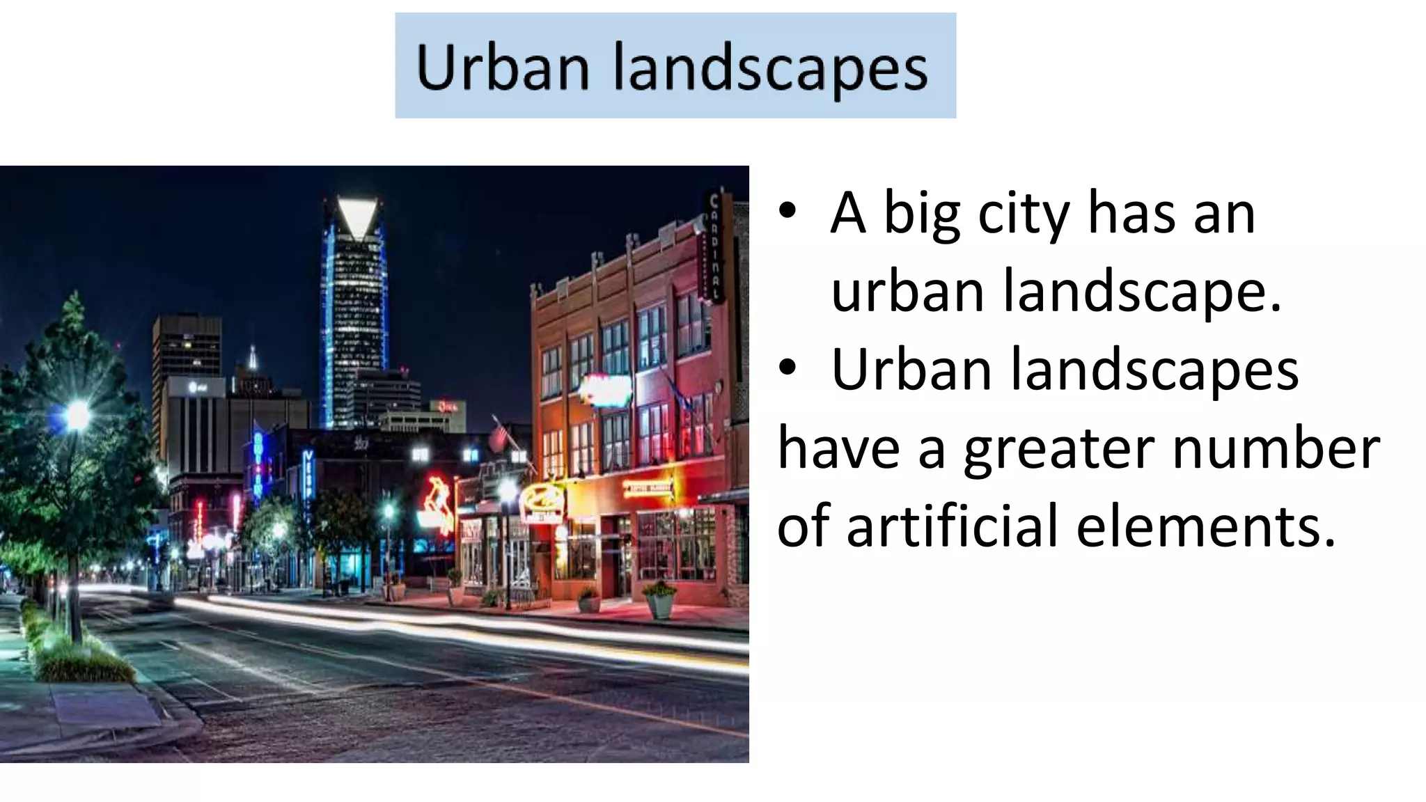 Unit 3 landscapes change. | PPTX