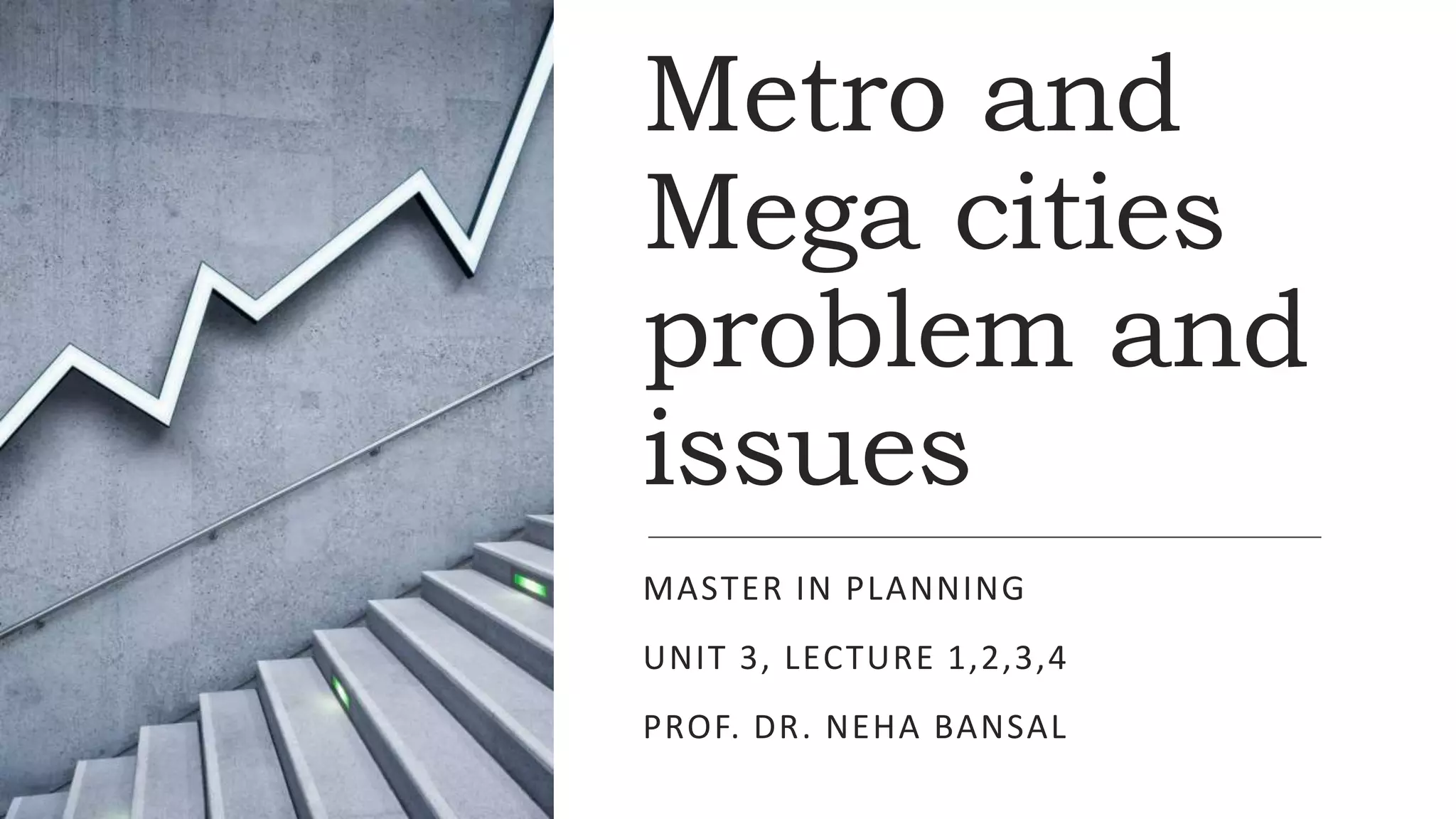Metro and mega cities problems and issue.pptx