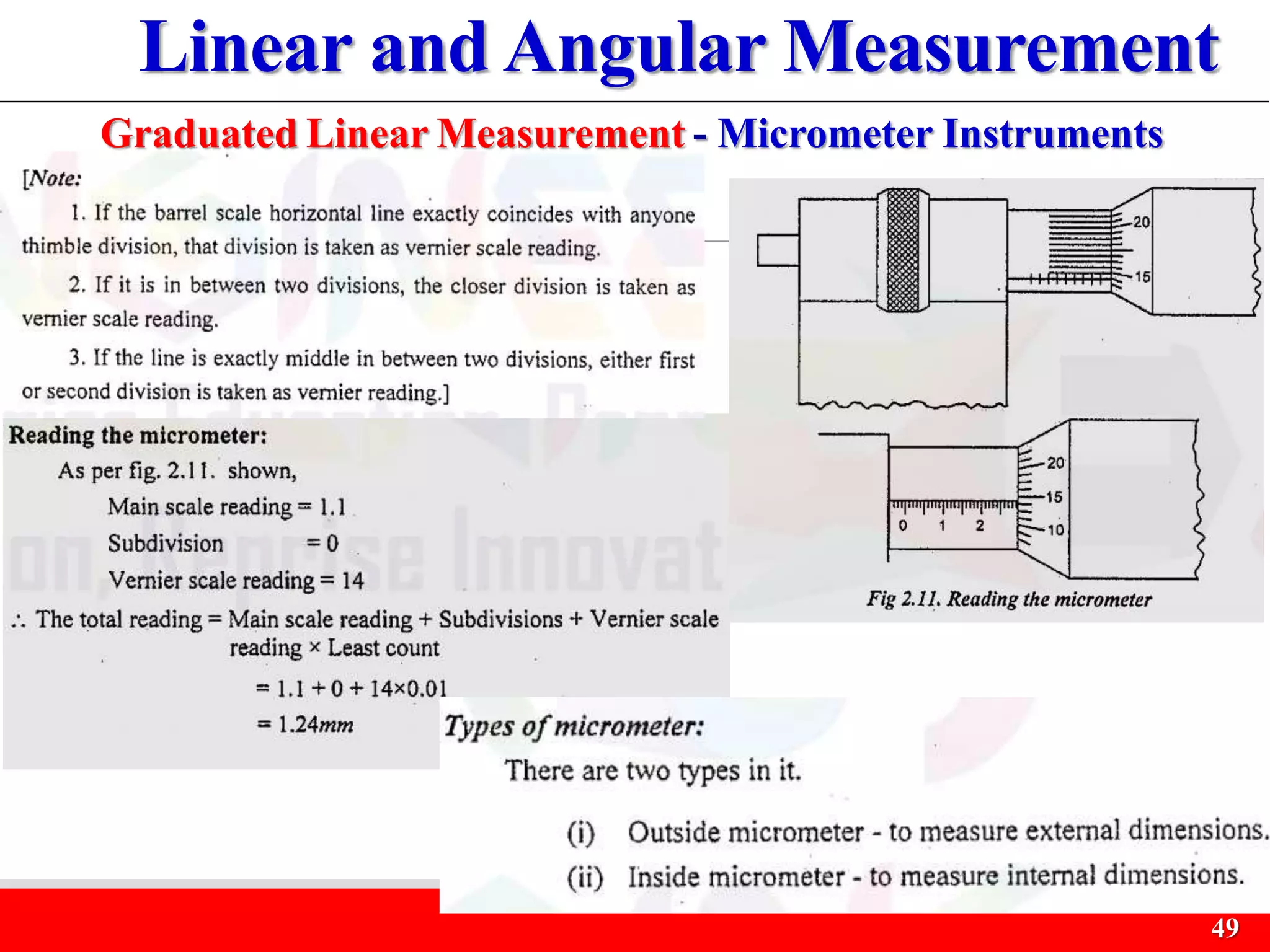 Unit 3 Lecture 1 2 Linear And Angular Measurementpptx