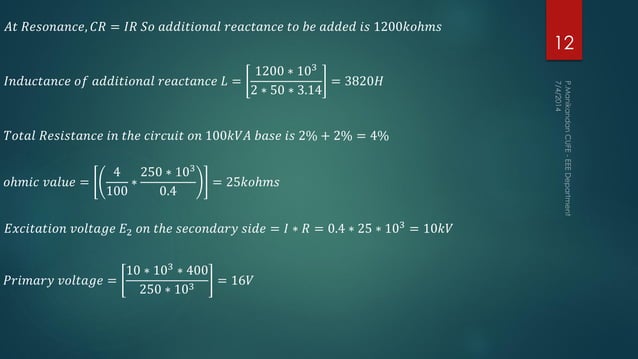 Unit 3 Lecture 4 Generation of High AC voltages & Resonant Transformers.pdf | Computer ...