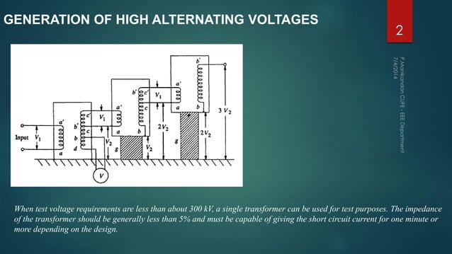 Unit 3 Lecture 4 Generation of High AC voltages & Resonant Transformers.pdf | Computer ...