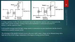 Unit 3 Lecture 4 Generation of High AC voltages & Resonant Transformers.pdf
