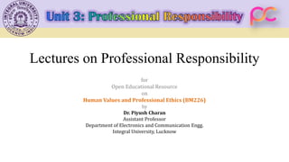 Unit 3 Professional Responsibility | PDF