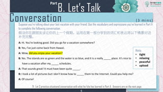 Unit 3 Lesson 1 A Pleasant Journey. actitiviespdf | PDF