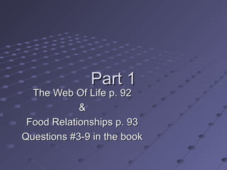 Unit 3 lesson 1 food chains | PPT