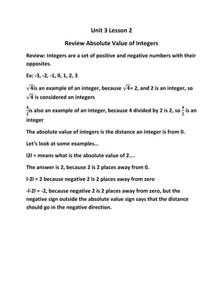 Unit 3 lesson 2 notes | DOCX | Physics | Science