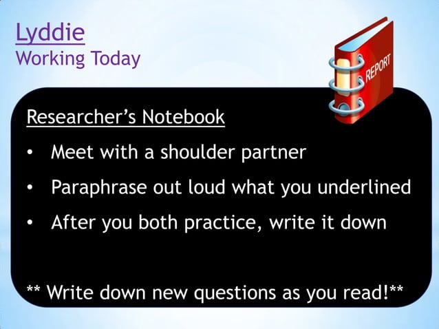 Lyddie: Unit3 lesson4 | PPTX
