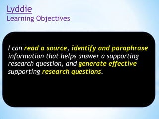 Lyddie: Unit3 lesson6 | PPTX