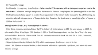 UNIT 3 CAPITAL STRUCTURE THEORY AND LEVERAGE ANALYSIS | PPTX