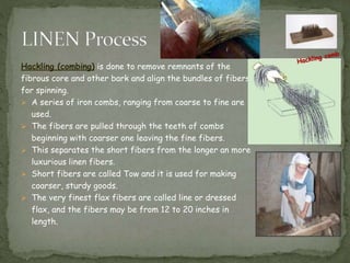 Natural Fiber to Yarn Stage - Linen | PPTX