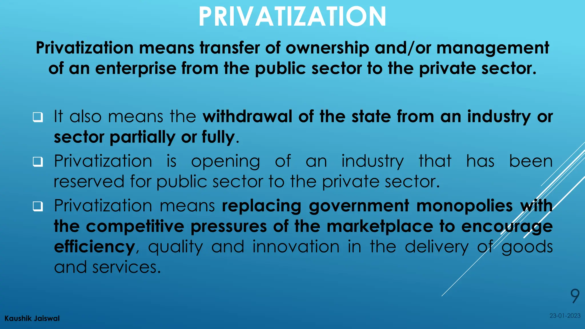 Unit 3 - Liberalization, Privatization & Globalization | PDF