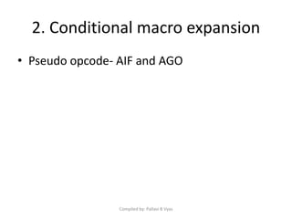 macro Macro Processors | PPTX | Programming Languages | Computing
